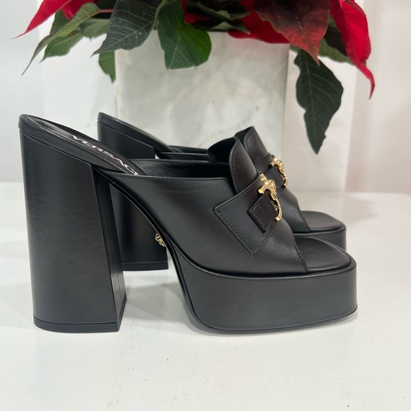 Versace | Shoes | Versace Black Medusa Platform Heels | Poshmark